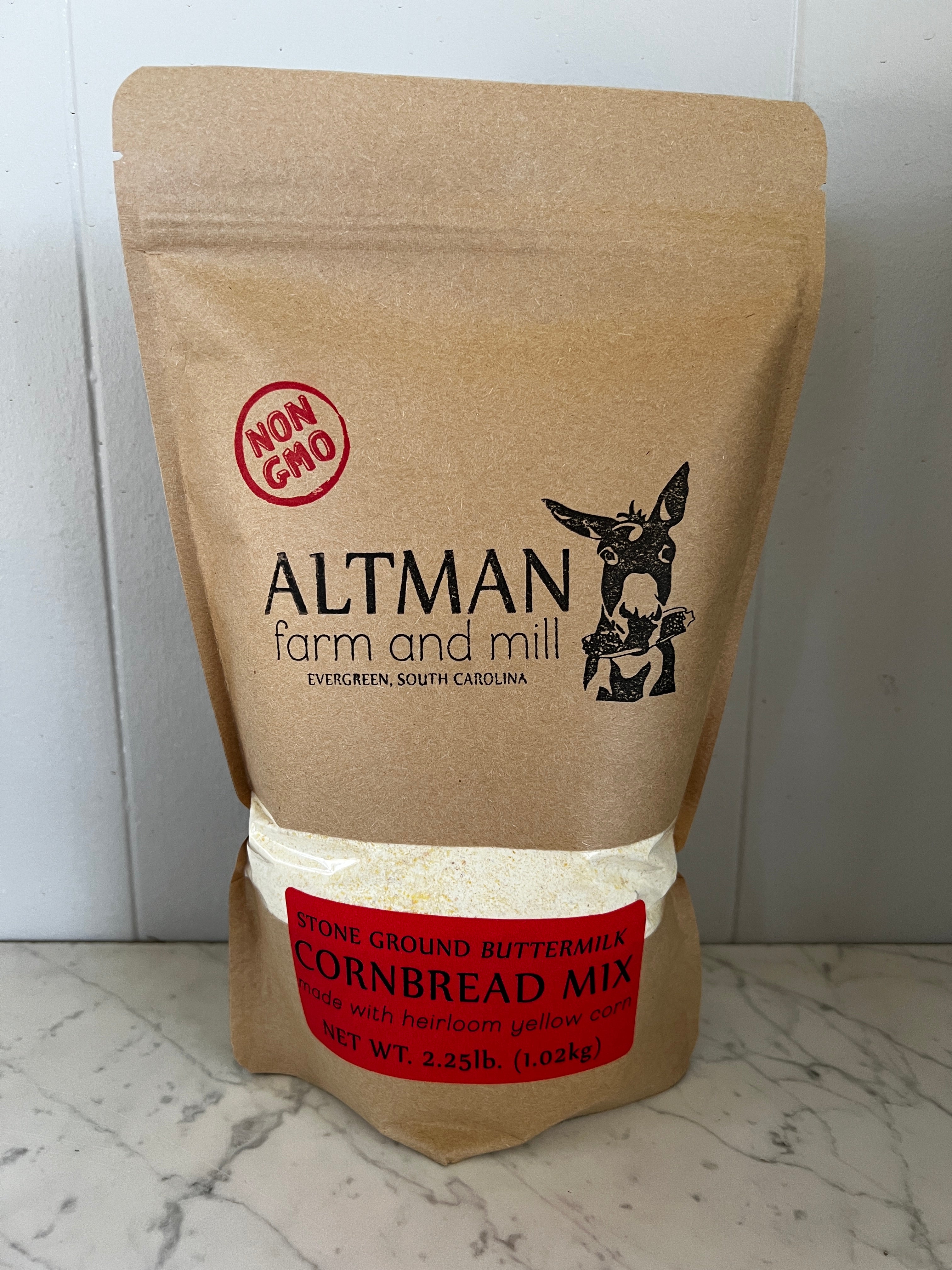 Big Ugly Bag Yellow Cornbread Mix 36 oz. – Altman Farm and Mill