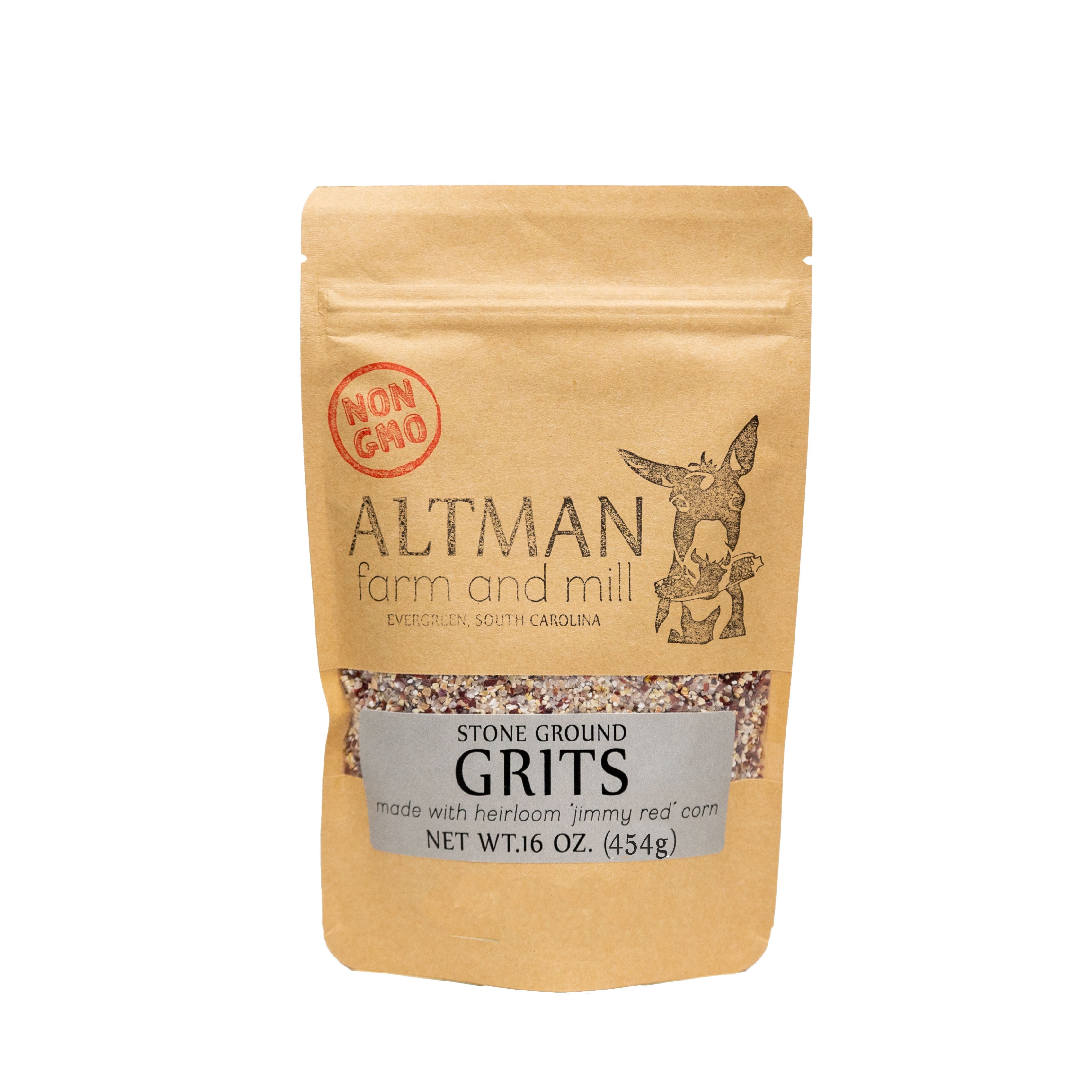 Jimmy Red Stone Ground Grits 16oz. – Altman Farm and Mill